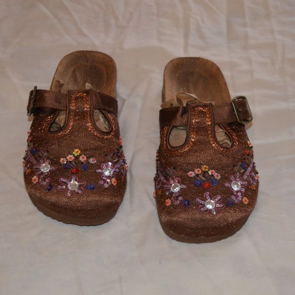 Skechers | Shoes | Sketchers Beaded Sequin Satin Clogs | Poshmark